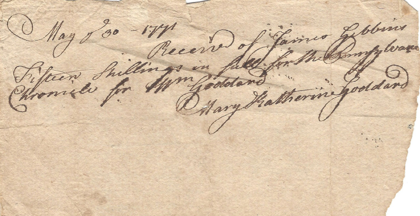 Women and the Word in the World: Mary Katherine Goddard